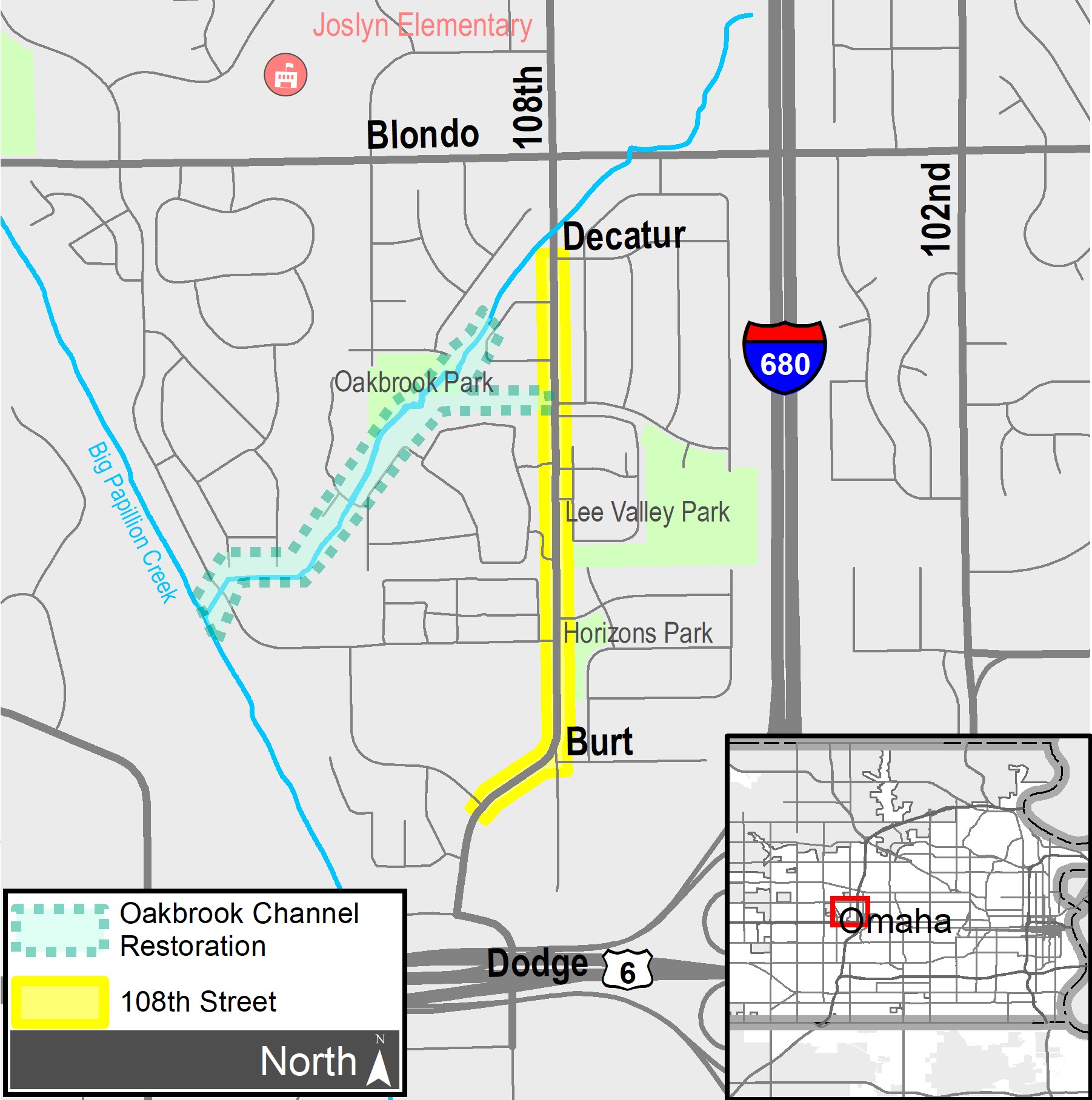 108th Street Improvement Project – Burt to Decatur & Oakbrook Channel Repair Project :: Keep ...